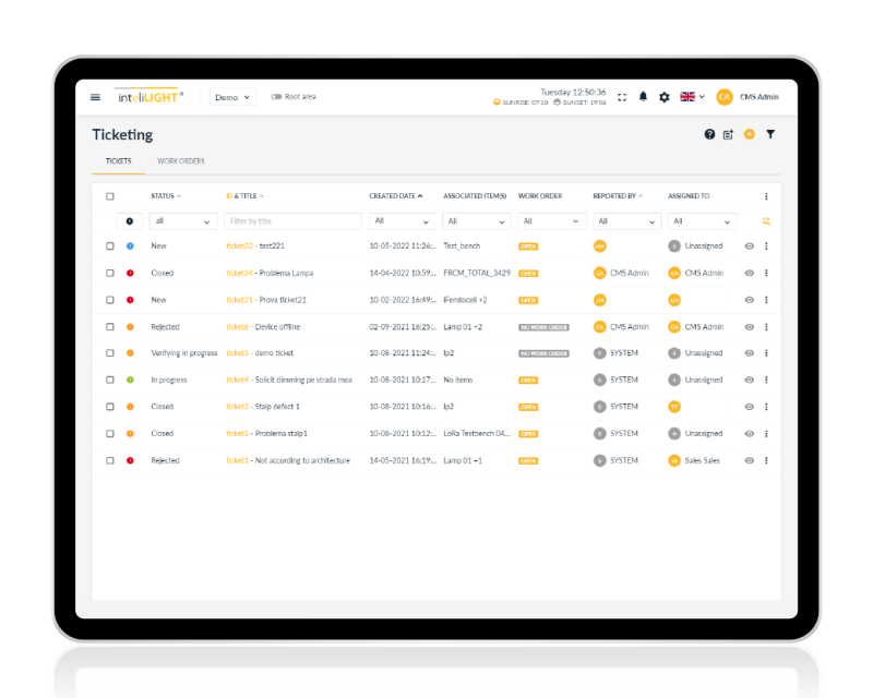 inteliLIGHT® StreetLight Control Software - Remote Management Software
