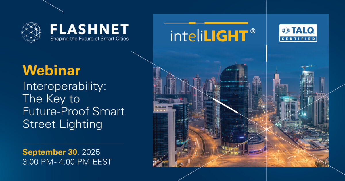 Join the Flashnet Academy Webinar: Interoperability, the key to future-proof smart street lighting